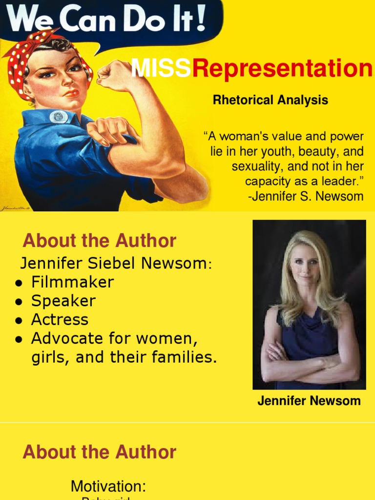 Rhetorical Analysis of Miss Representation | PDF