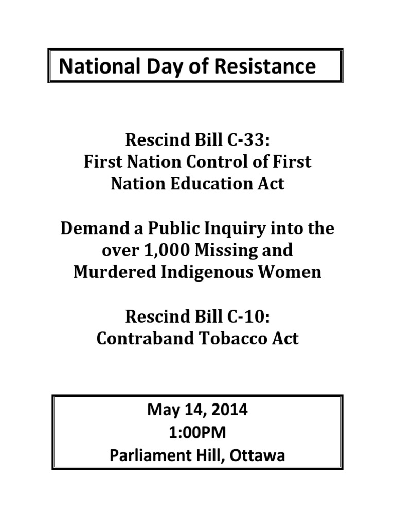 National Day of Resistance - Flyer | PDF