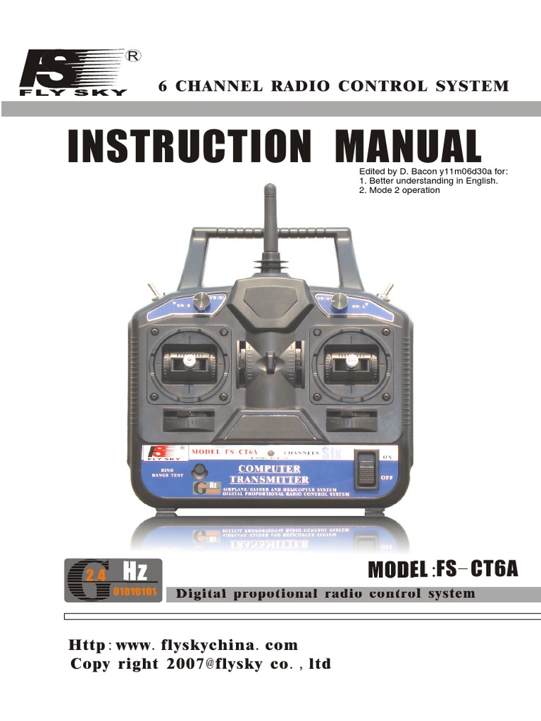Fs Ct6b Remote | PDF | Battery Charger | Personal Computers