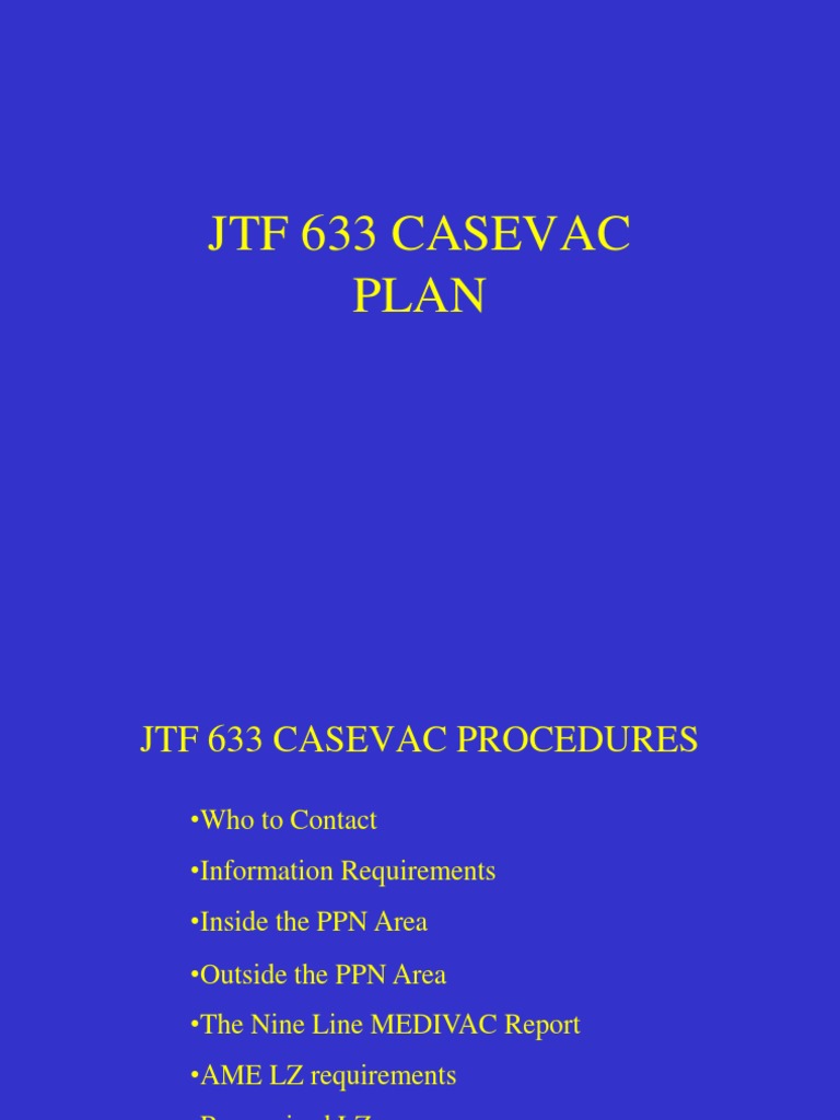 Casevac Brief | PDF | Military | Armed Conflict