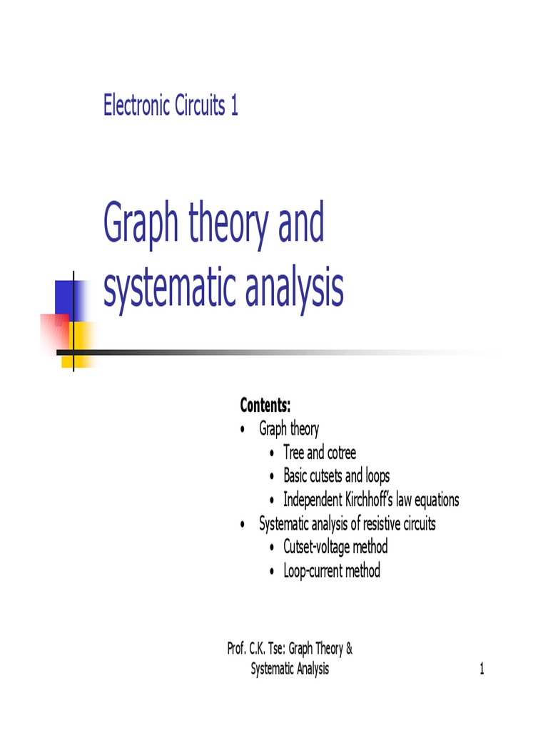 Circuit Graph Theory Details | PDF