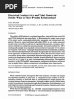 Conductivity To TDS Conversion Table | PDF
