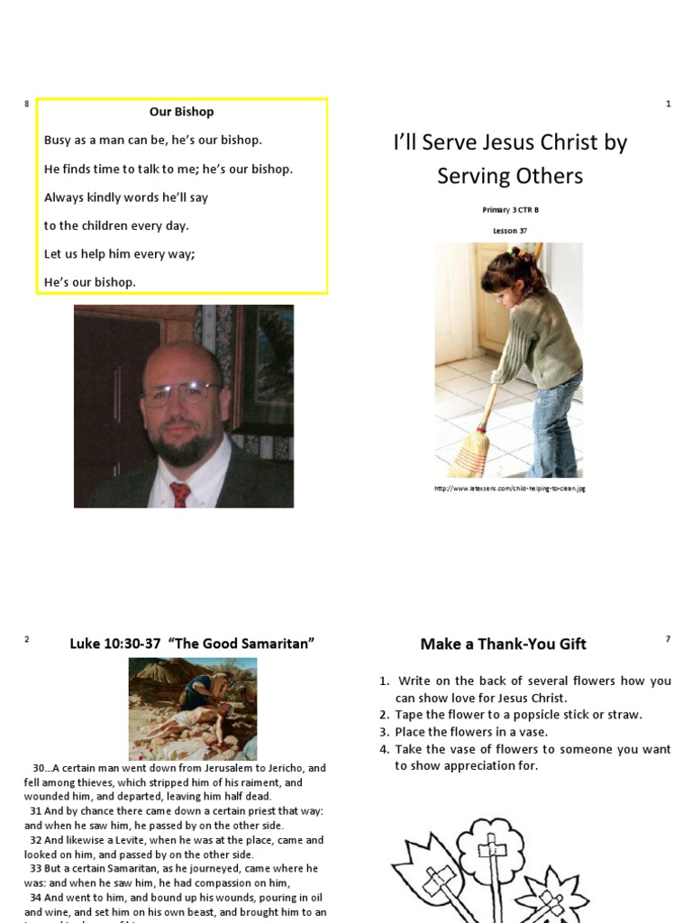 Lesson 37 I'll Serve Jesus Christ by Serving Others PDF | PDF ...