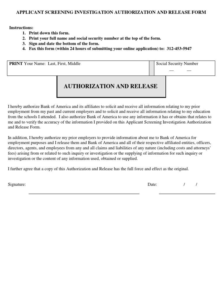 ASI EEV Authorization Form | PDF