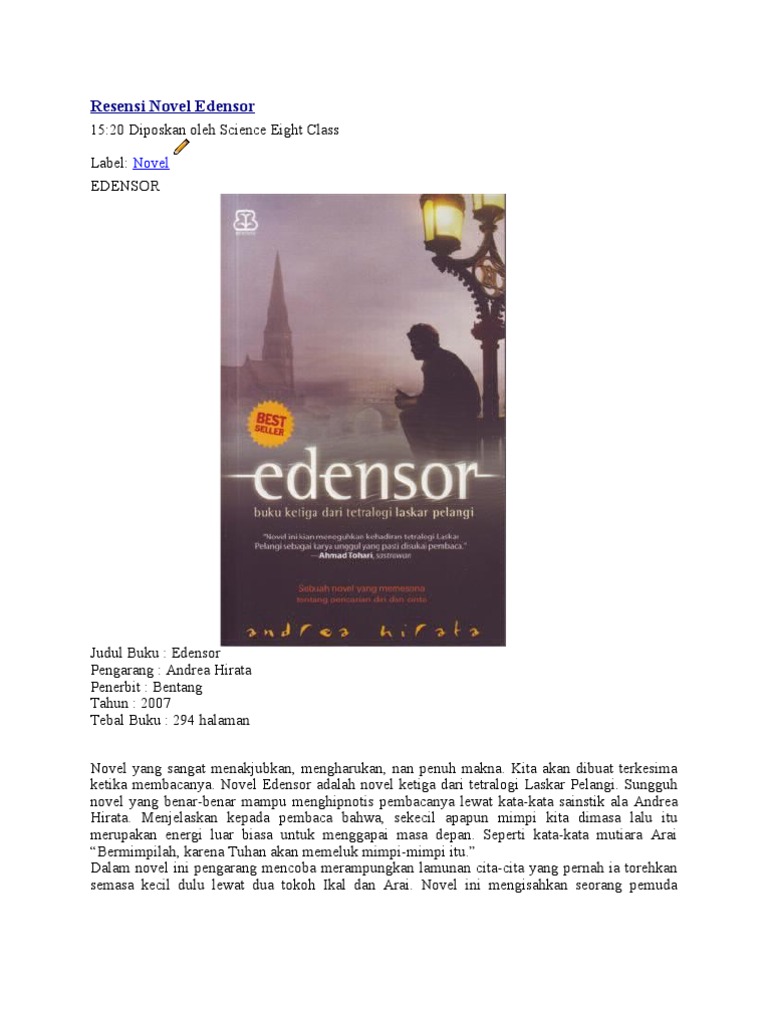 Resensi Novel Edensor | PDF