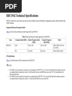 RRU5909 Technical Specifications | PDF | Lte (Telecommunication) | Gsm