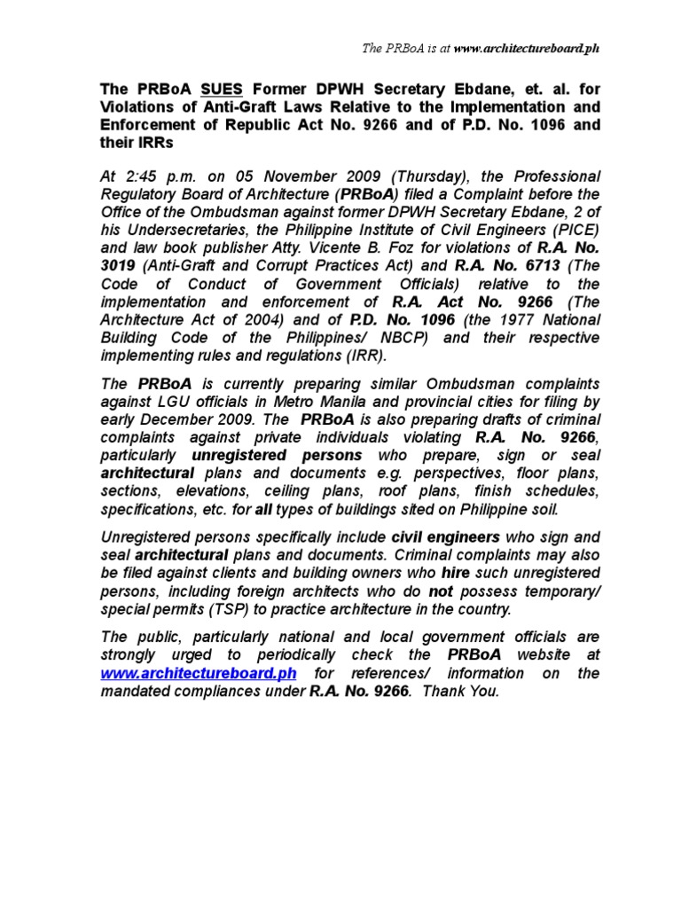 Suit of PRBoA Vs Al | PDF | Business