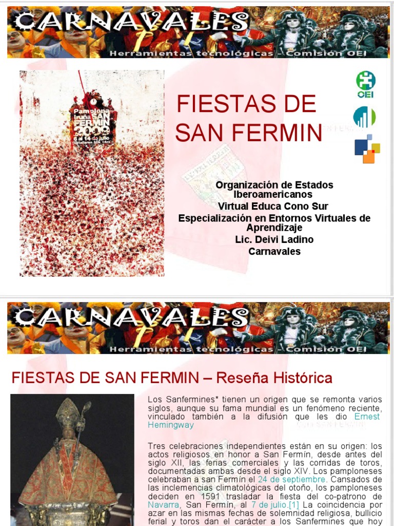 Fiestas de San Fermin | Descargar gratis PDF | Festival | Eventos ...