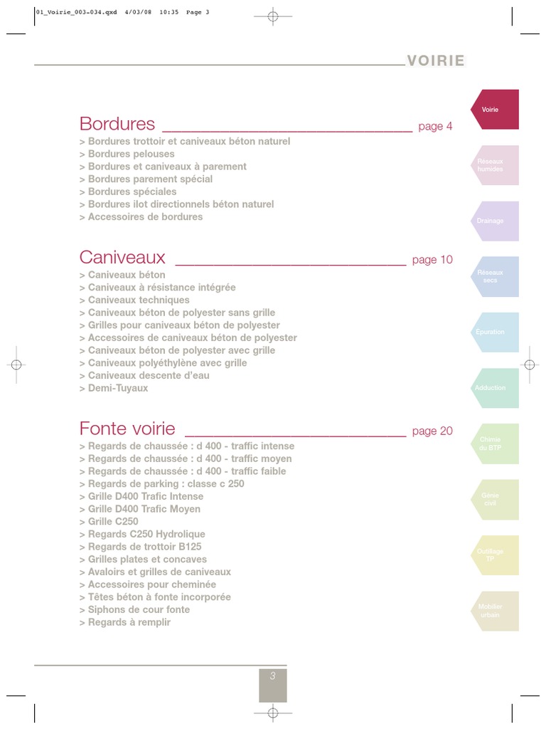 01 Voirie 003-034 | PDF | Infrastructure routière | Génie du bâtiment