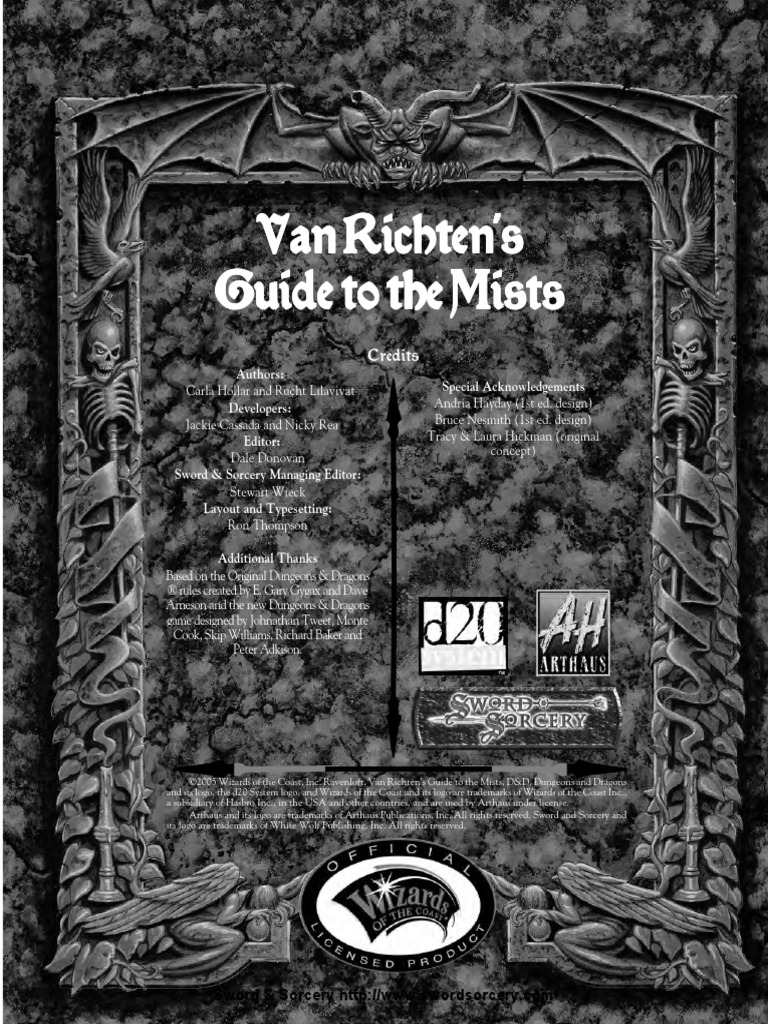 Guide To The Mists | PDF | Ghosts | Dungeons & Dragons