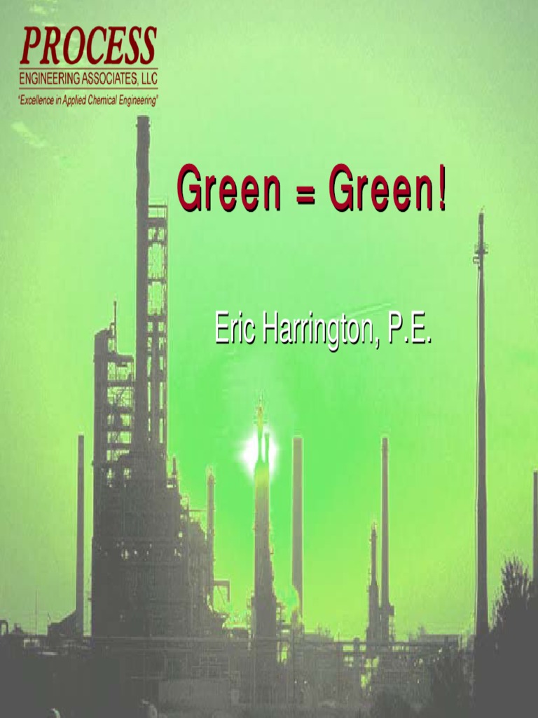 Green Process Engineering | PDF
