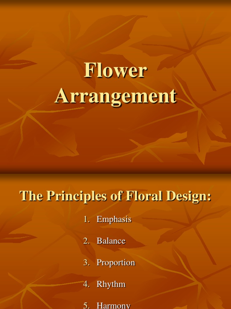 Flower Arrangement | PDF | Composition (Visual Arts) | Flowers