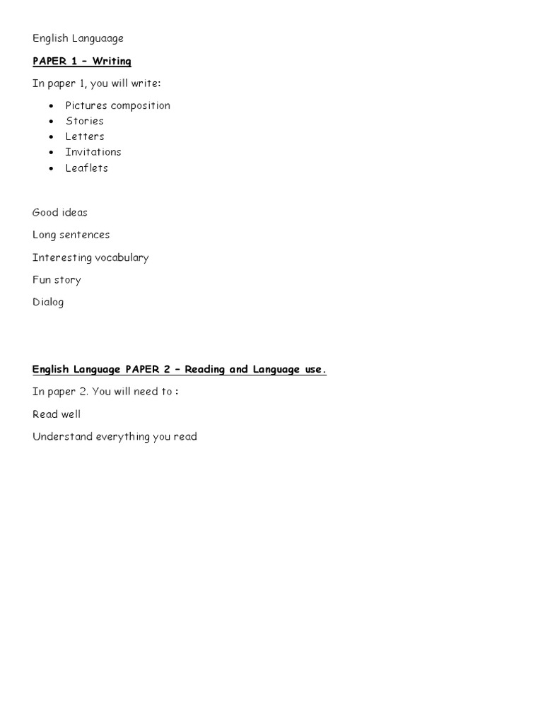 PSR English Language | PDF | Rice | Grammatical Number