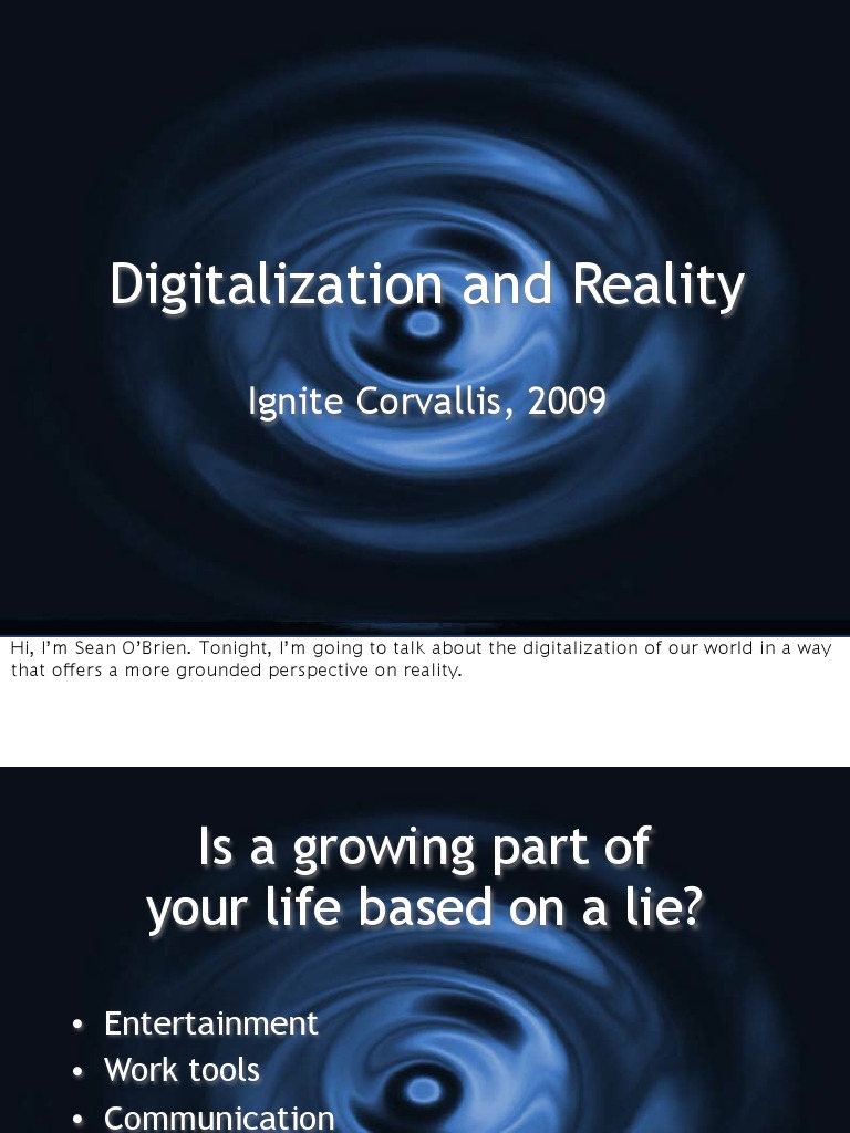 Digitalization and Reality | PDF | Ontology | Reality