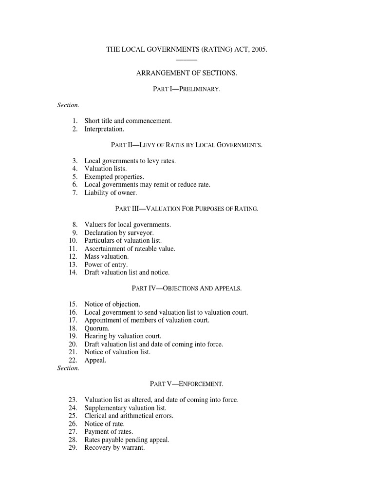 Local Governments Rating Act, 2005 | PDF | Real Estate Appraisal ...