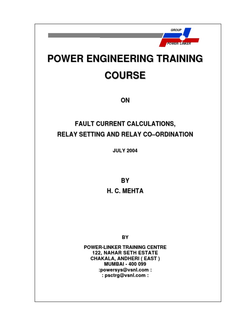 Fault Current Calculations and Relay Setting | PDF | Transformer | Relay