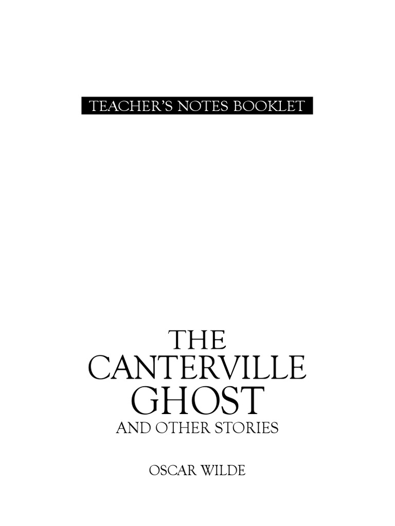 Canterville Ghost | PDF | Oscar Wilde | Reading Comprehension