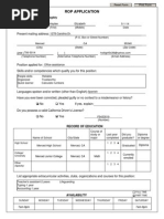 California Personnel Record Form LIC 501 | PDF | Driver's License ...