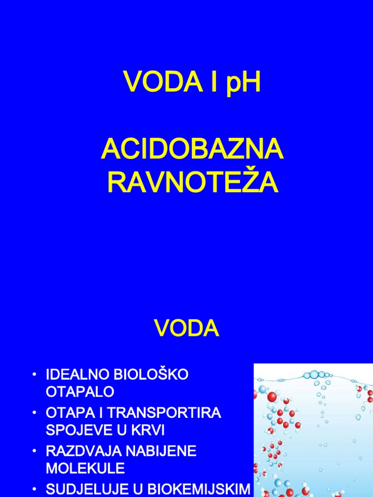 Acidobazna - Ravnoteza | PDF