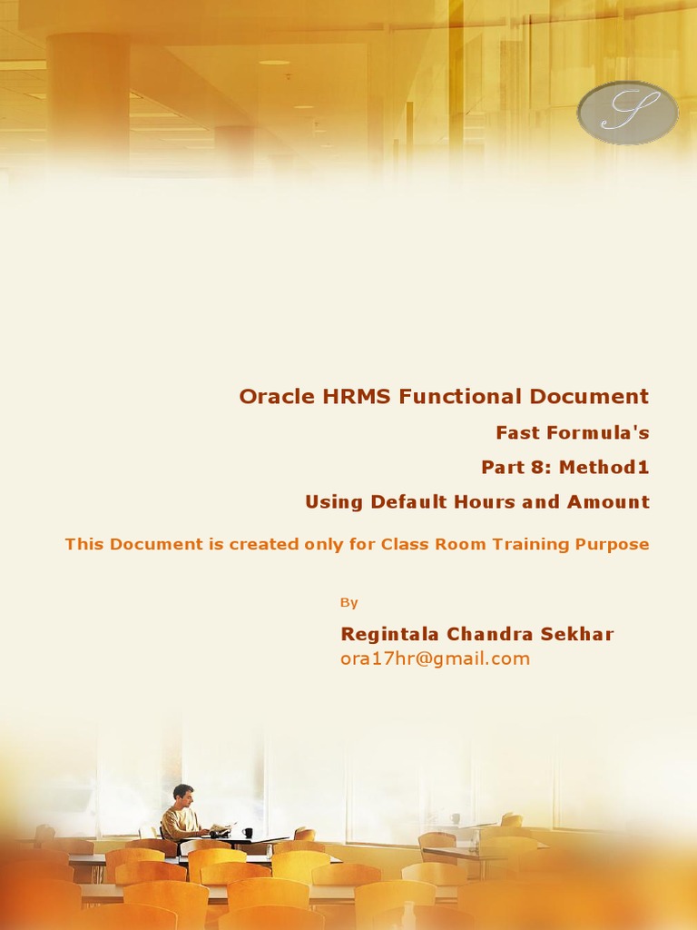 Oracle HRMS Fast Formula | PDF | Formula | Payroll