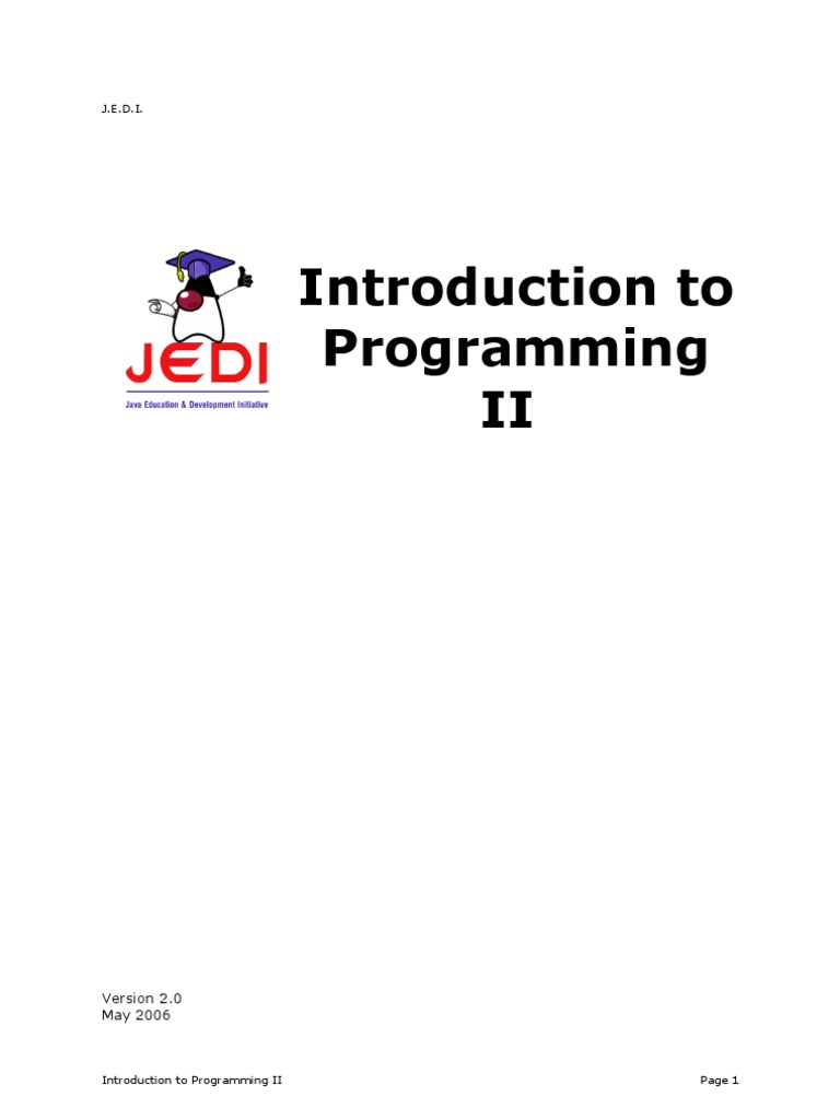 Jedi Introduction Tojava Programmingvol2 Pdf Inheritance Object Oriented 