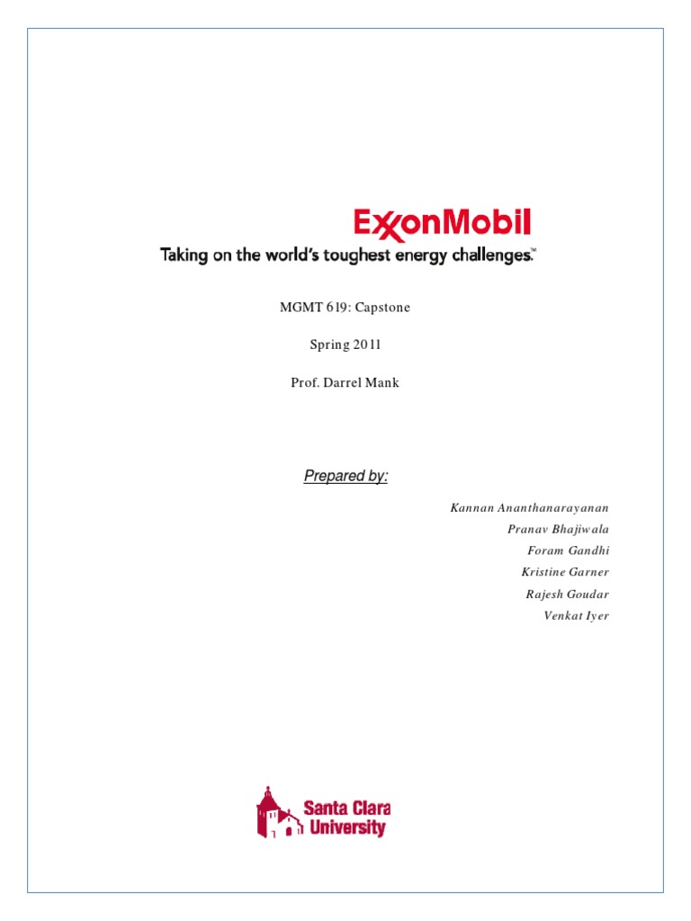 ExxonMobil Paper | PDF