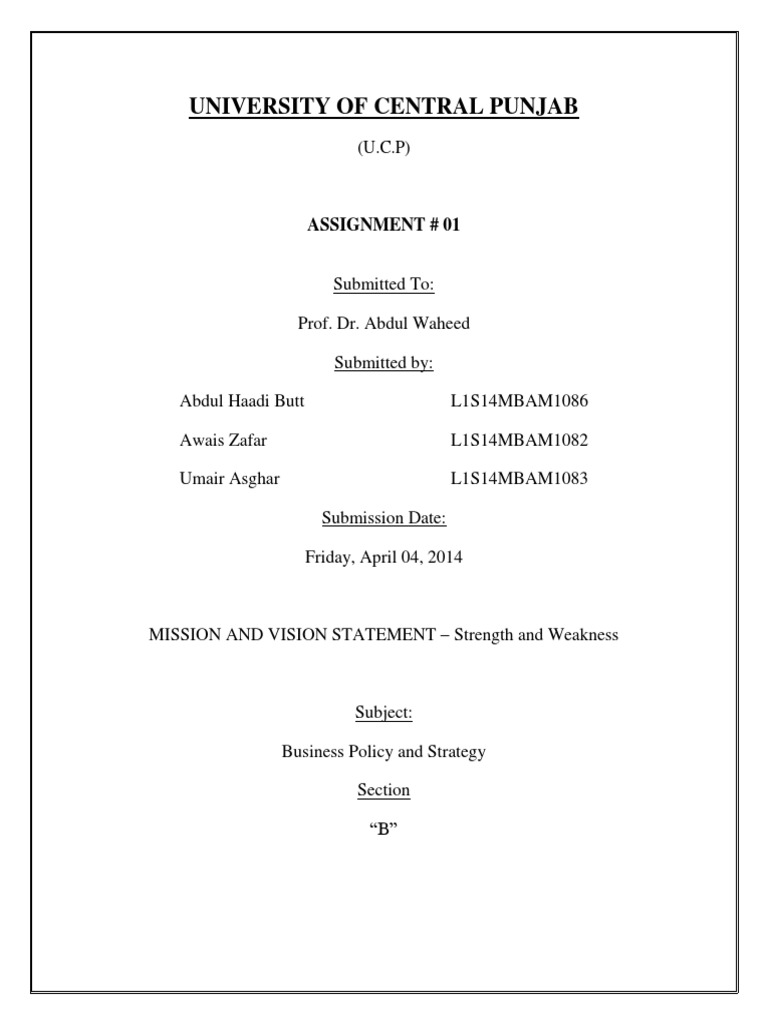 Mission and Vision Statements of 3 Companies | PDF | Unilever ...