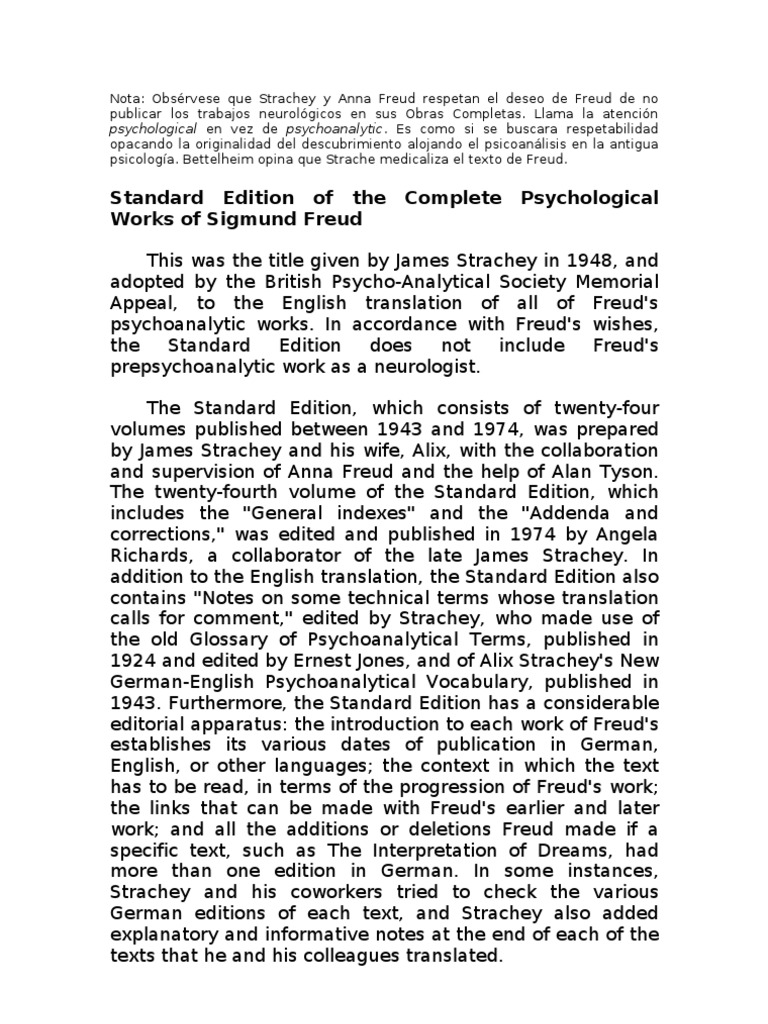 Standard Edition of the Complete Psychological Works of Sigmund Freud ...
