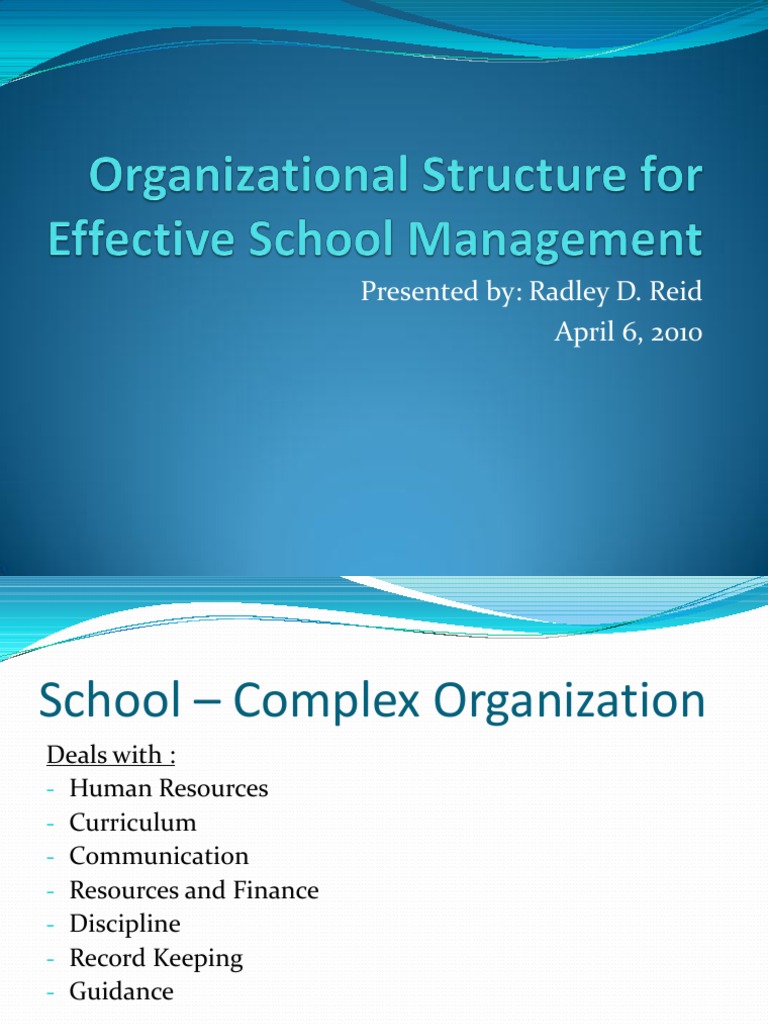 School Management Structure Overview | PDF | Teachers | Leadership