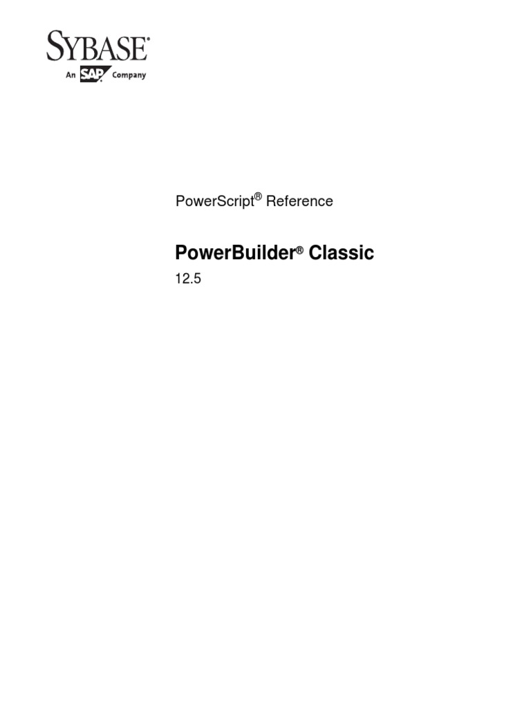 Power Builder Manual PDF | PDF | Data Type | Array Data Type
