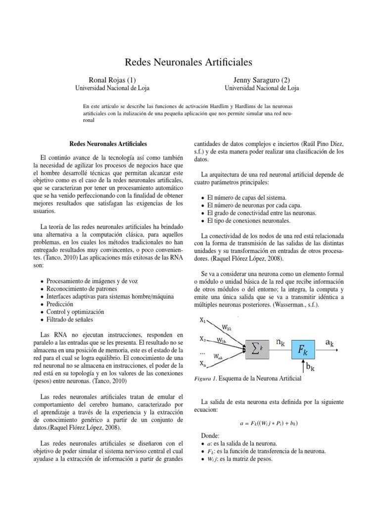 Funcion-Hardlim y Hardlims | PDF | Red neuronal artificial | Neurona