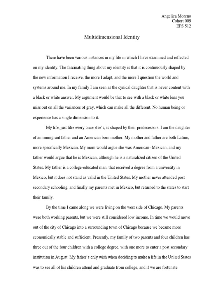 Multidimensional Identity in Education | PDF | Teachers | Classroom