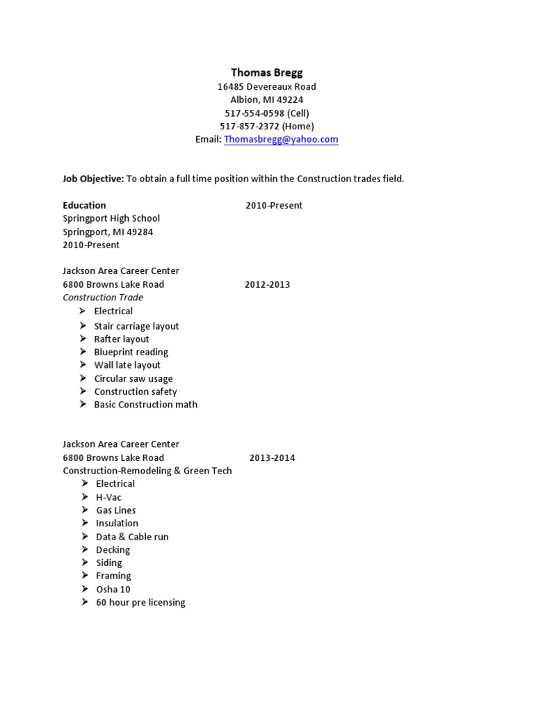 Thomas Bregg Resume-1 | PDF