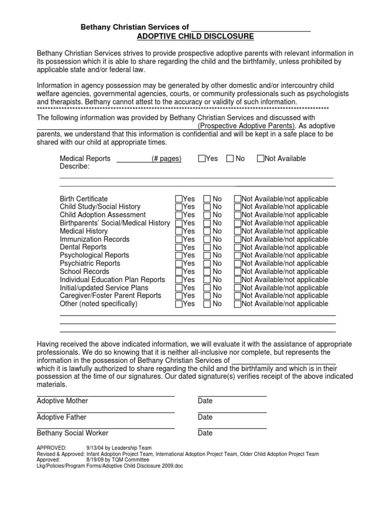 Adoptive Child Disclosure | PDF | Adoption | Father
