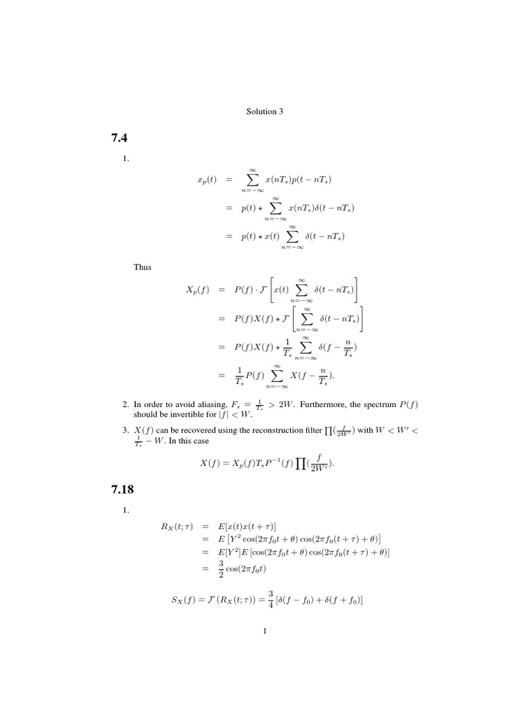 Solution 3 | PDF | Bandwidth (Signal Processing) | Functions And Mappings