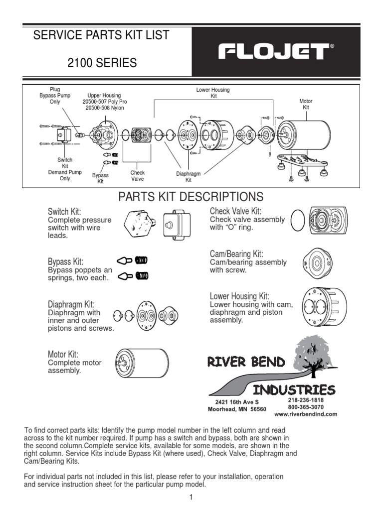 Flojet 2100 | PDF | Valve | Pump