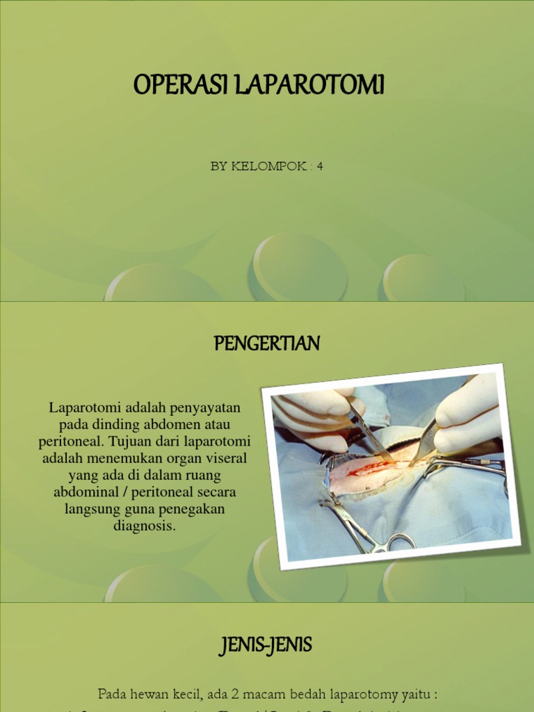 Operasi Laparotomi | PDF