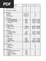 Estimation On CHB | PDF | Wall | Components