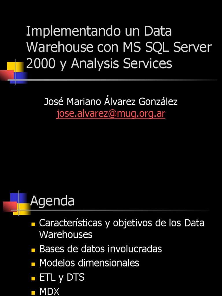 Implementando Un Data Warehouse Con SQL Server 2000 y Analysis Services 2004 | PDF | Almacén de ...