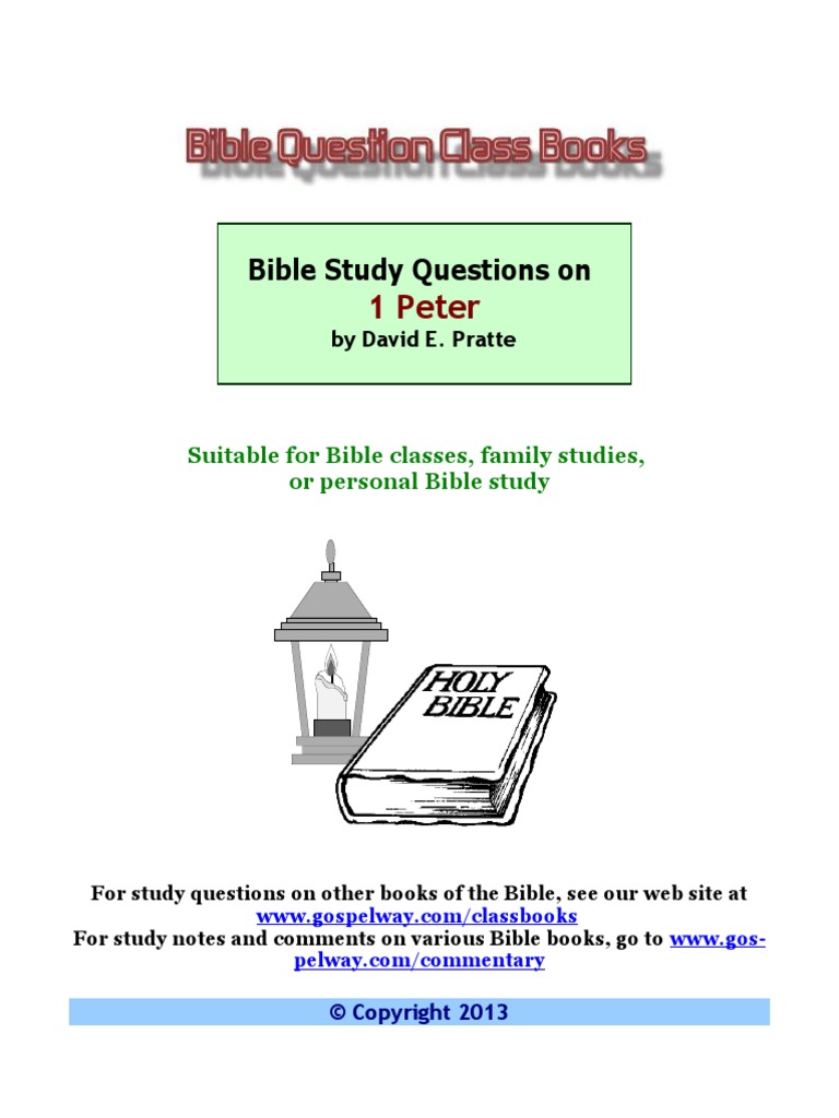 1peter Questions | PDF | Elder (Christianity) | Copyright