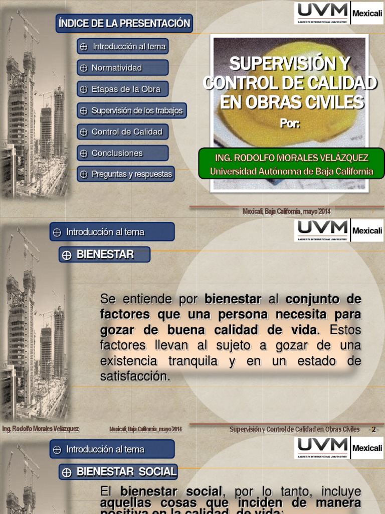 Supervisión y Control de Calidad en Obras | PDF | Calidad (comercial ...