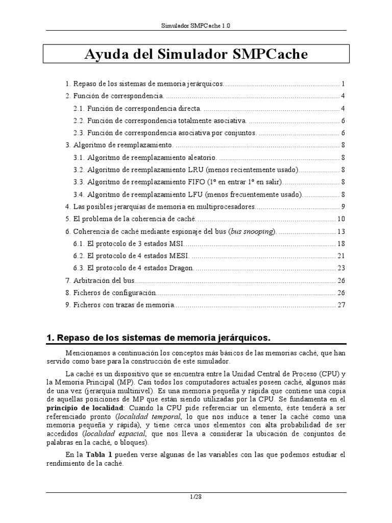 SMPCache | Descargar gratis PDF | Caché (Computación) | Unidad Central de procesamiento