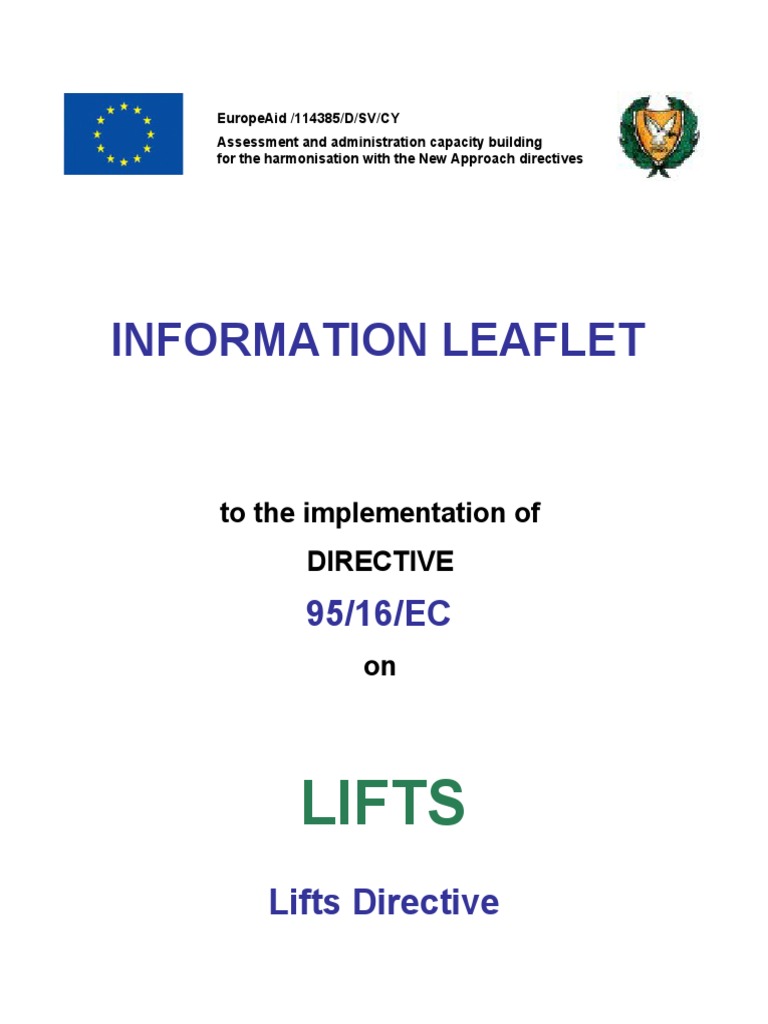 Information Leaflet For Lifts-En | PDF | Elevator | Transport