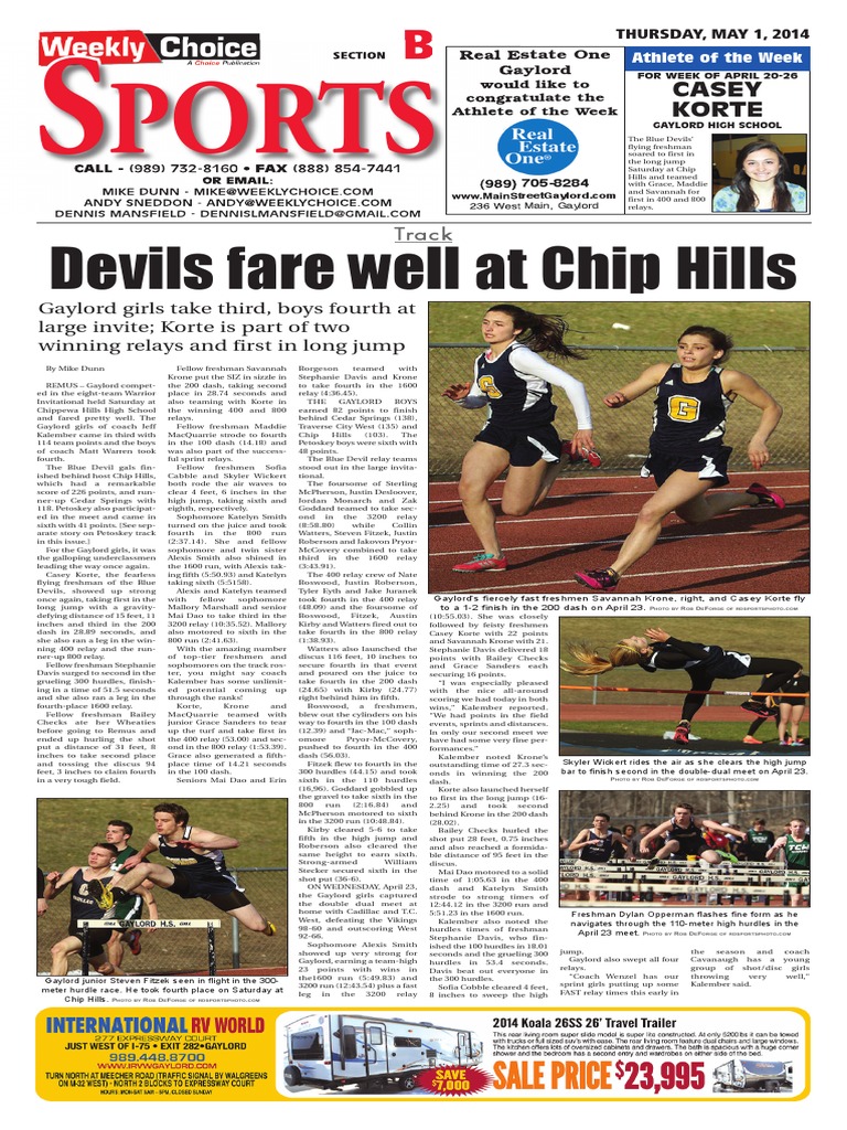 Ports: Devils Fare Well at Chip Hills | PDF | Games Of Physical Skill ...