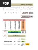 Práctica #13 Estudios R & R | PDF | Medición | Análisis de variación
