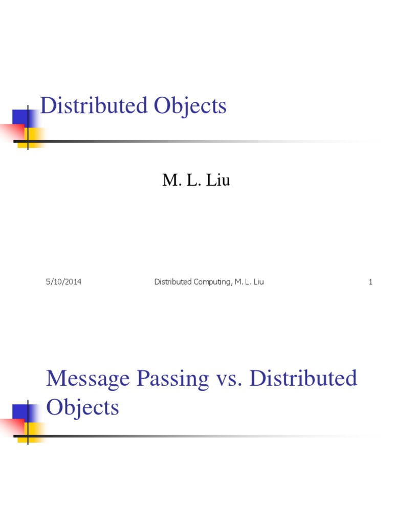 Distributed Objects vs. Message Passing | PDF | Object (Computer Science) | Message Passing