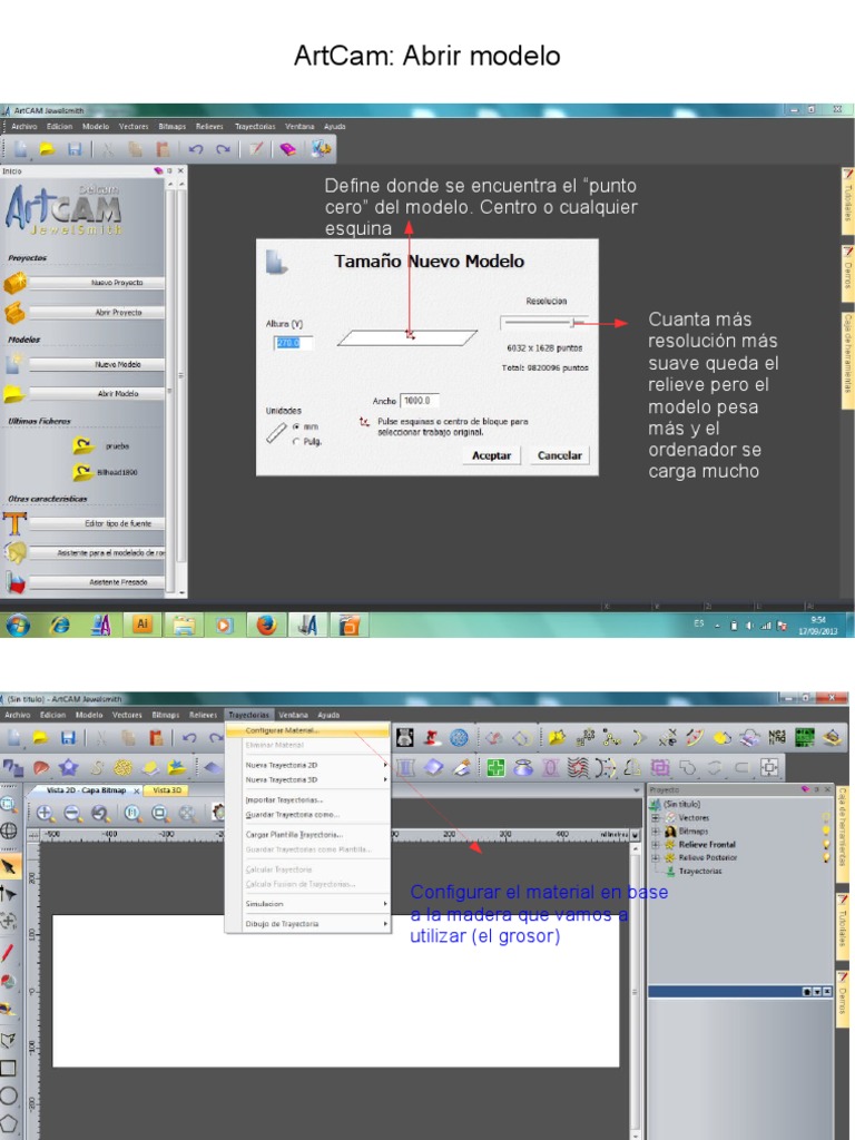 Tutorial Letras Art Cam | PDF