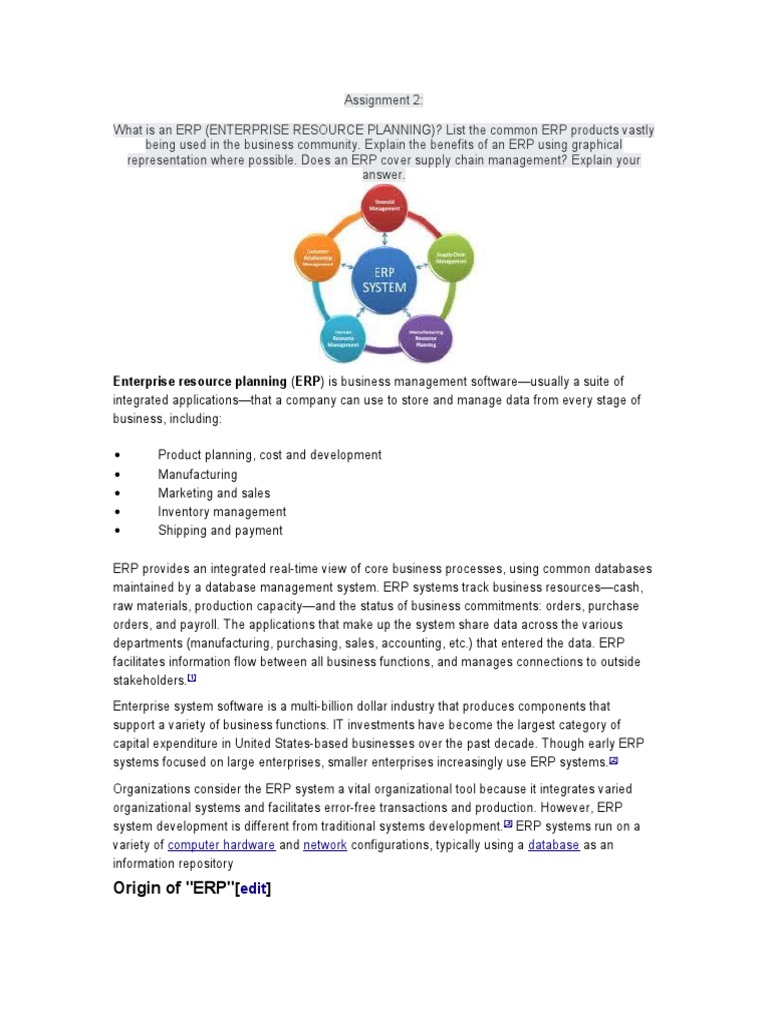 An Overview of Enterprise Resource Planning (ERP) Systems: Functions ...