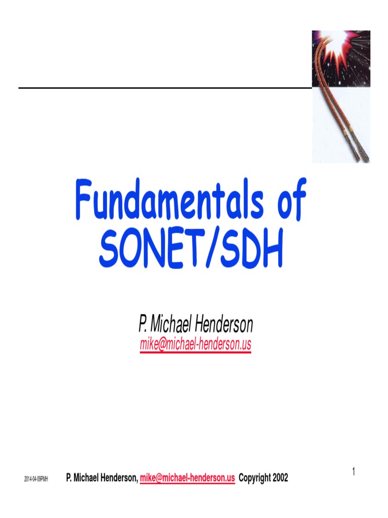 SONET SDH Presentation | PDF | Asynchronous Transfer Mode | Computer Data