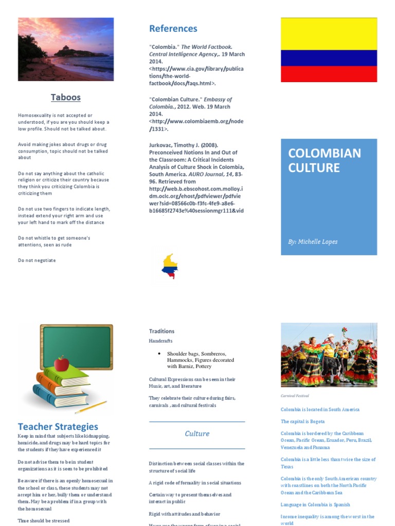 Edu 365 Colombian Culture Brochure | PDF | South America | Colombia